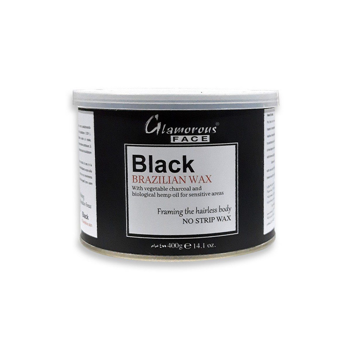 Glamorous Face Black Brazilian Wax With Vegetable Charcoal 400 GM ...