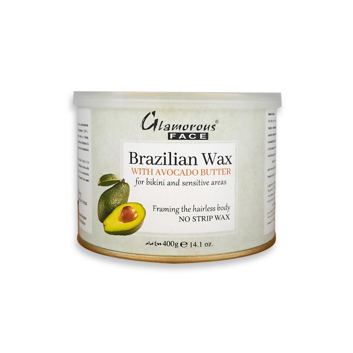 Glamorous Face Brazilian Wax With Avocado For All Skins 400 GM ...
