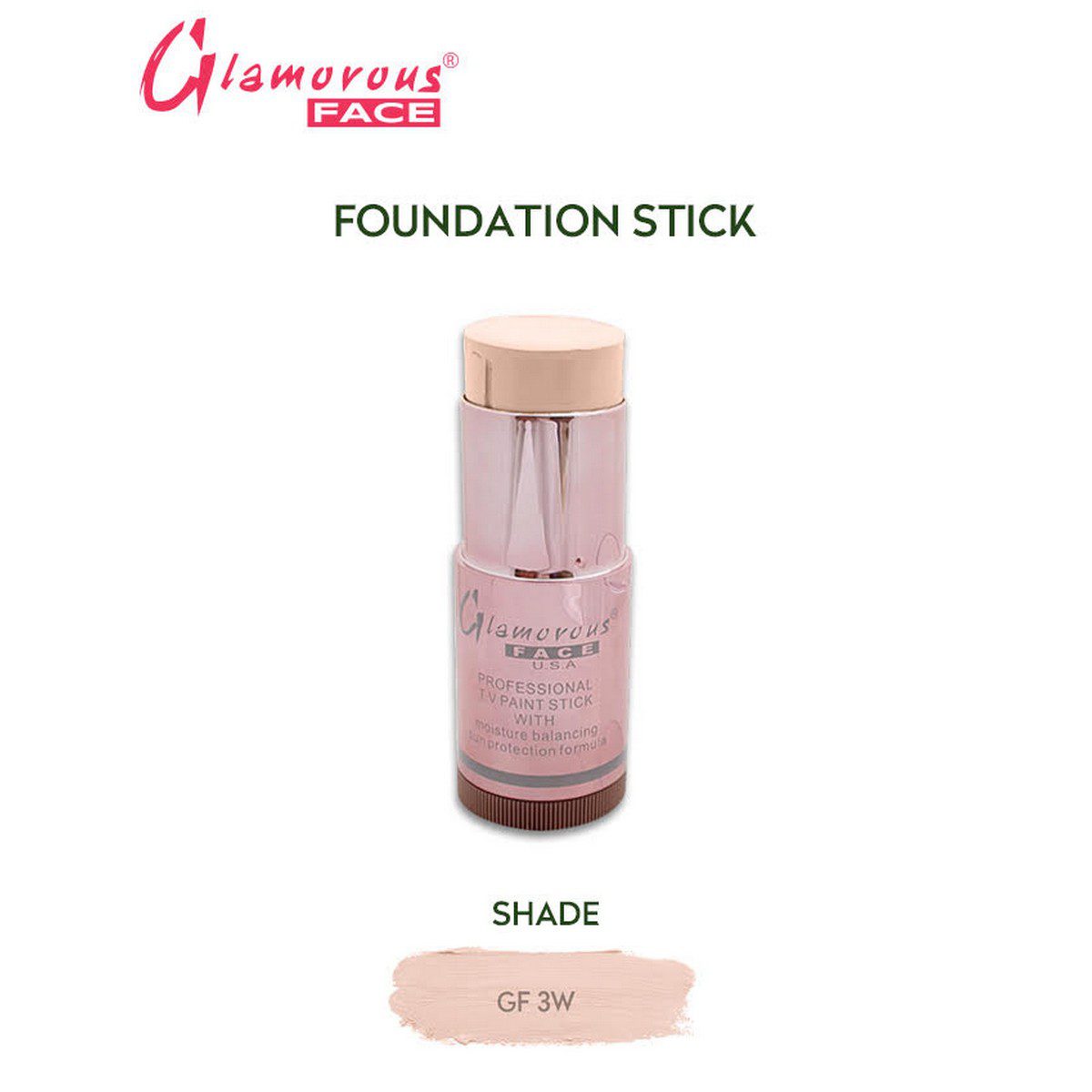 Glamorous Face Foundation Full Coverage SPF- Stick - atozstore.pk