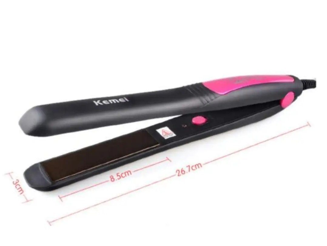 Kemei 328 KM-328 Professional Hair Straightener Slim Plate - atozstore.pk