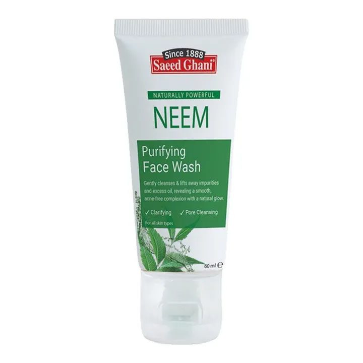 Saeed Ghani Neem Face Wash (60ml) - atozstore.pk