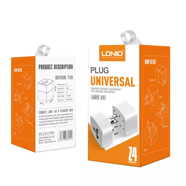 LDNIO Z4 Universal Travel Adapter - atozstore.pk