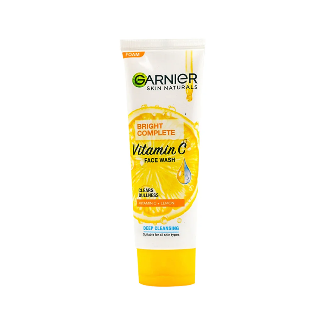 Garnier Bright Complete Vitamin C Face Wash 100ml - atozstore.pk