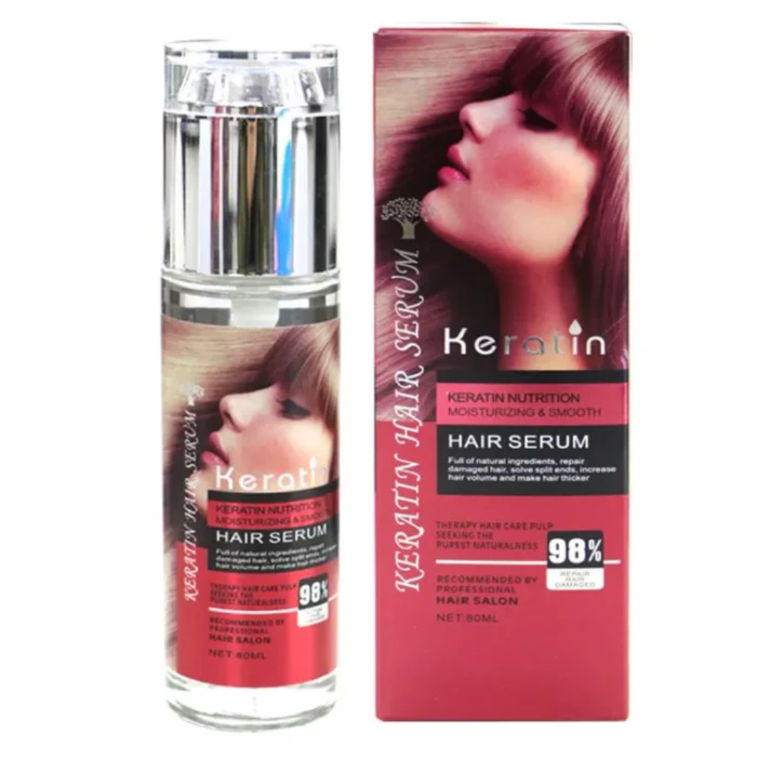 Keratin Brazilian Nutrition Smooth Hair Serum 80ml - atozstore.pk