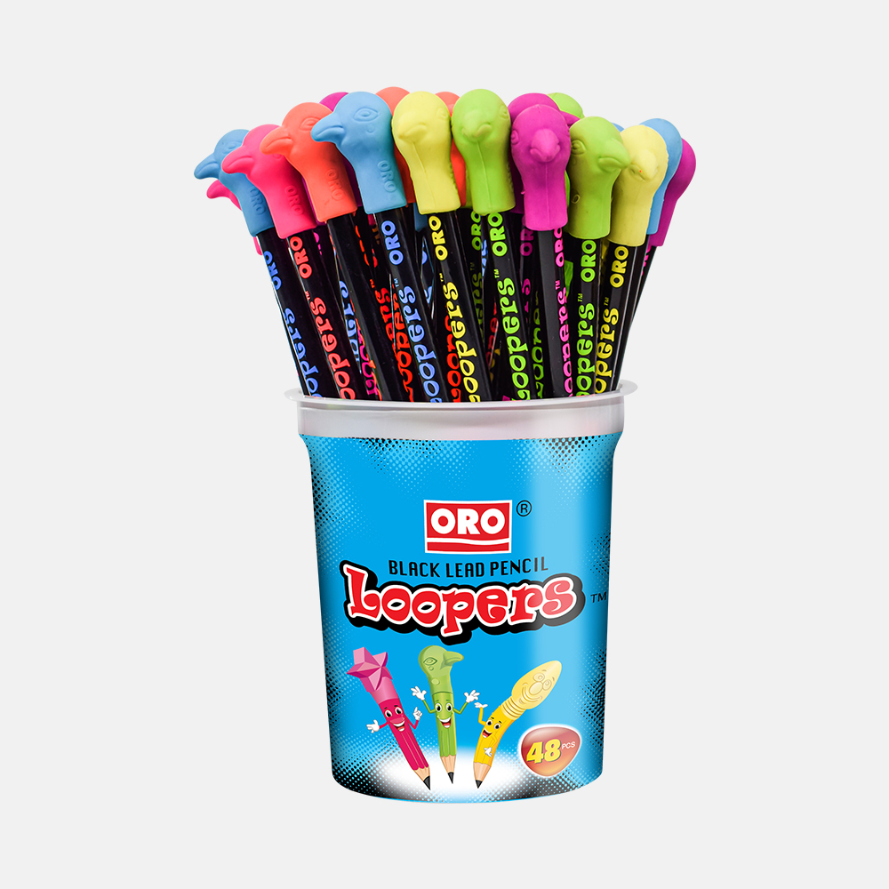Loopers Bird Jar of 48 Pencils - atozstore.pk
