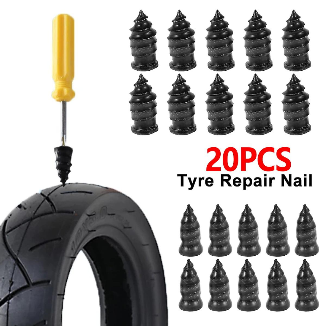 Tire Repair Rubber Nail Fast Tool – 20 Pcs - atozstore.pk